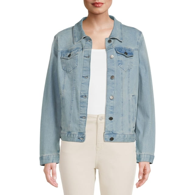 Time and Tru Women's Denim Jacket - Walmart.com