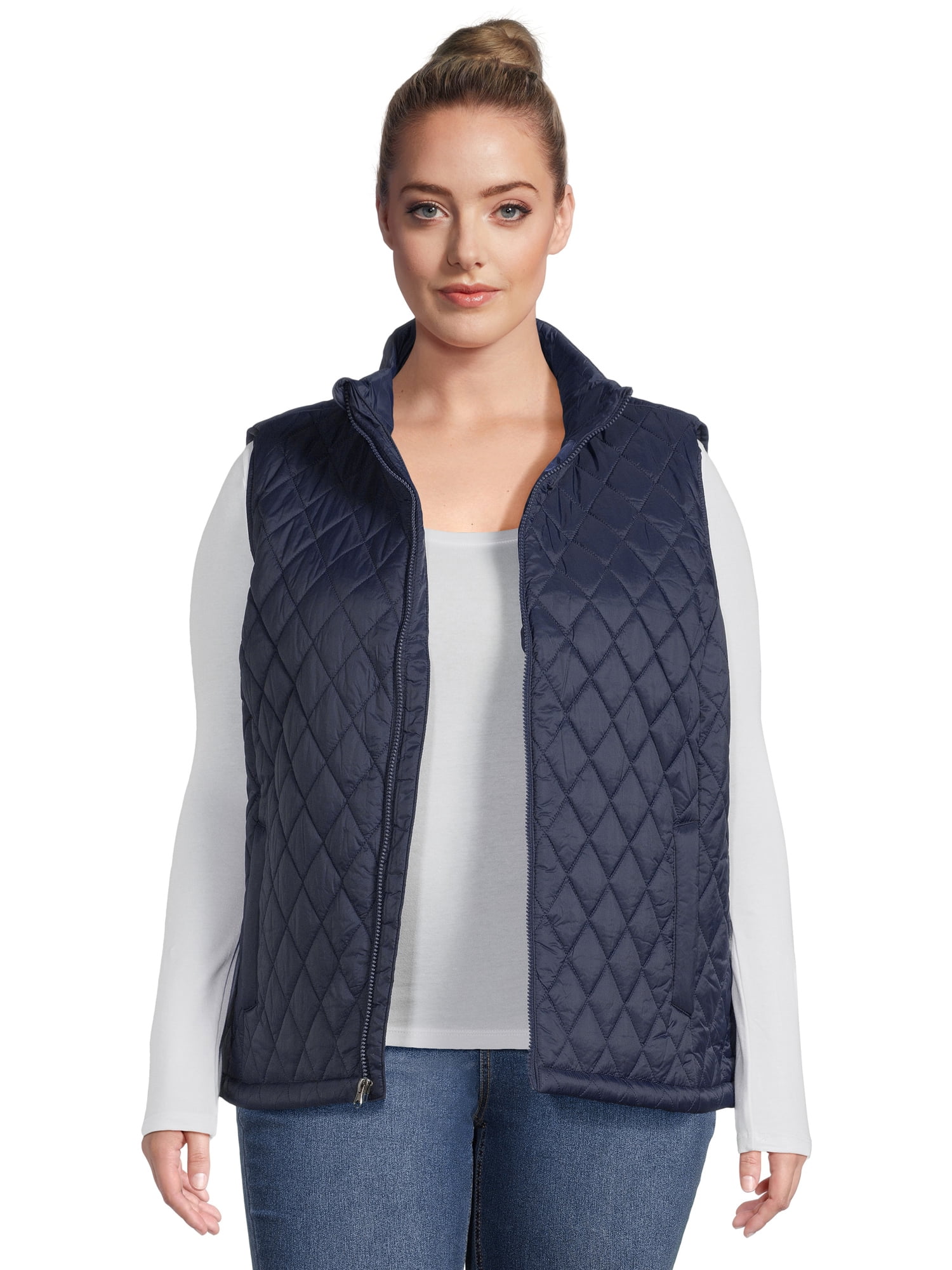 Time and Tru Women's Diamond Core Vest, Sizes XS-3X - Walmart.com