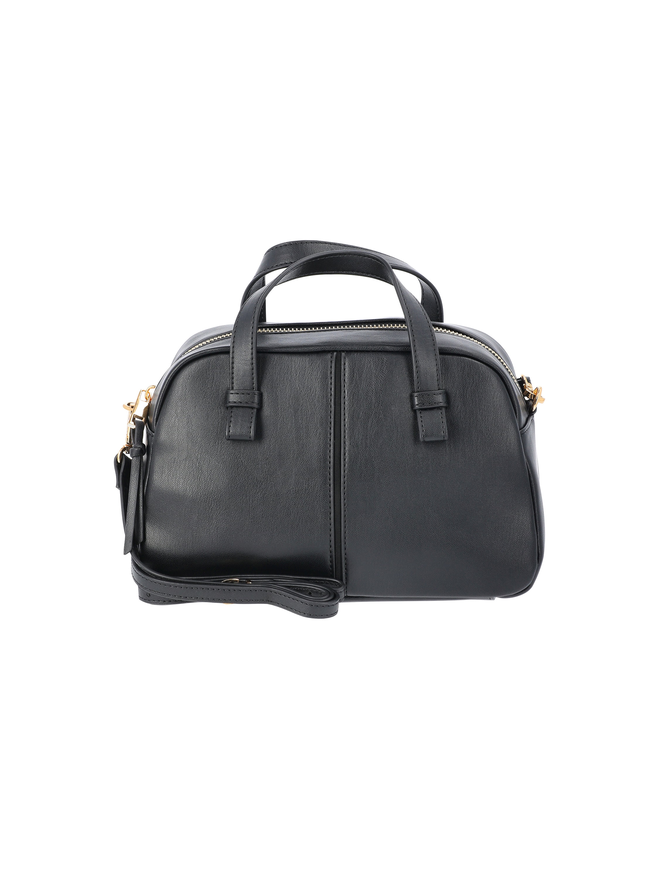 Time and Tru Women's Faux Leather Mini Satchel Bag with Crossbody Strap ...