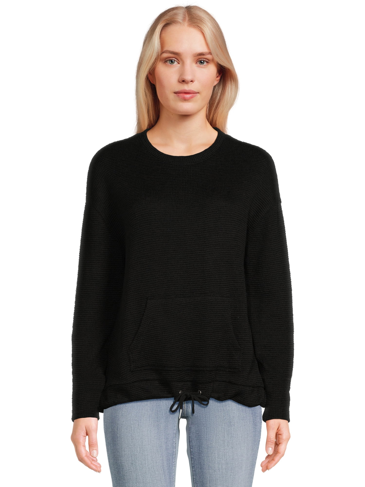 Time and Tru women's Drawstring Hem Top - XS-XXXL - Walmart.com