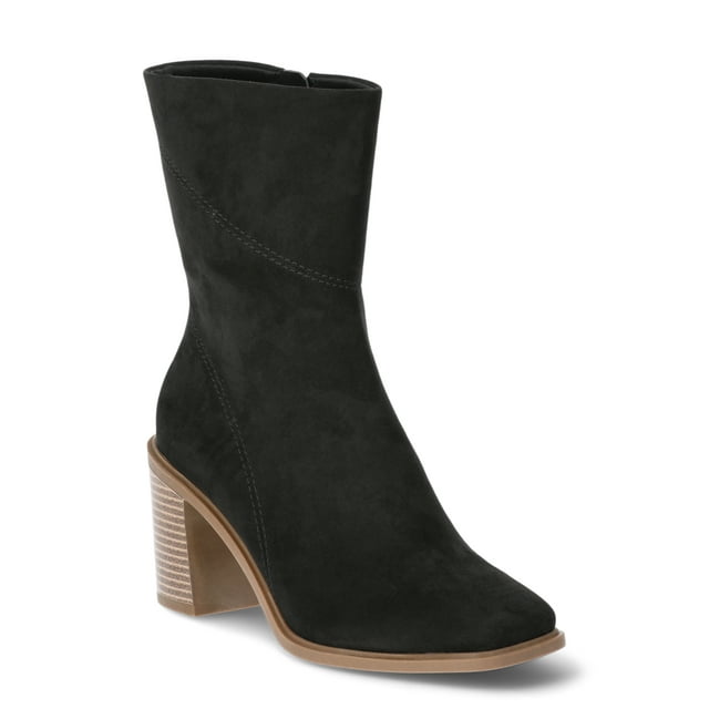 Time and Tru Women's Square Toe Dress Boots - Walmart.com