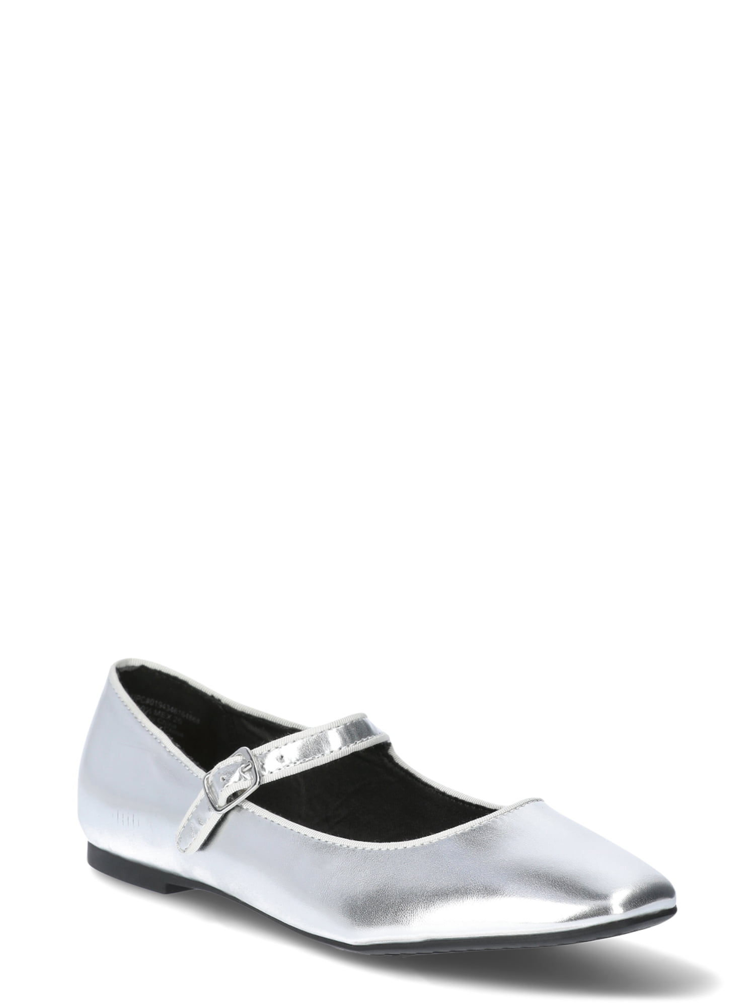 Time and Tru Women's Faux Leather Mary Jane Flats, Sizes 6-11 - Walmart.com