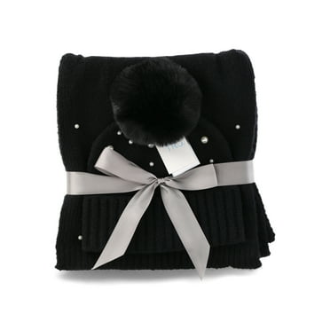 Time And Tru Women's Cozy Travel Set, 4-piece, Black Combo - Walmart.com