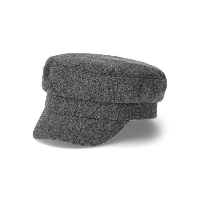 Time and Tru Women's Felt Cabbie Hat, Grey - Walmart.com