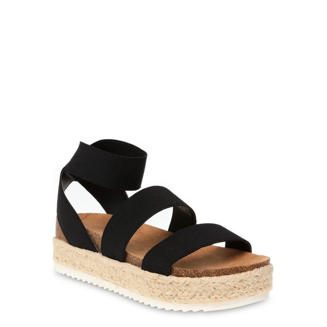 Time and Tru Women's Flatform Sandals - Walmart.com
