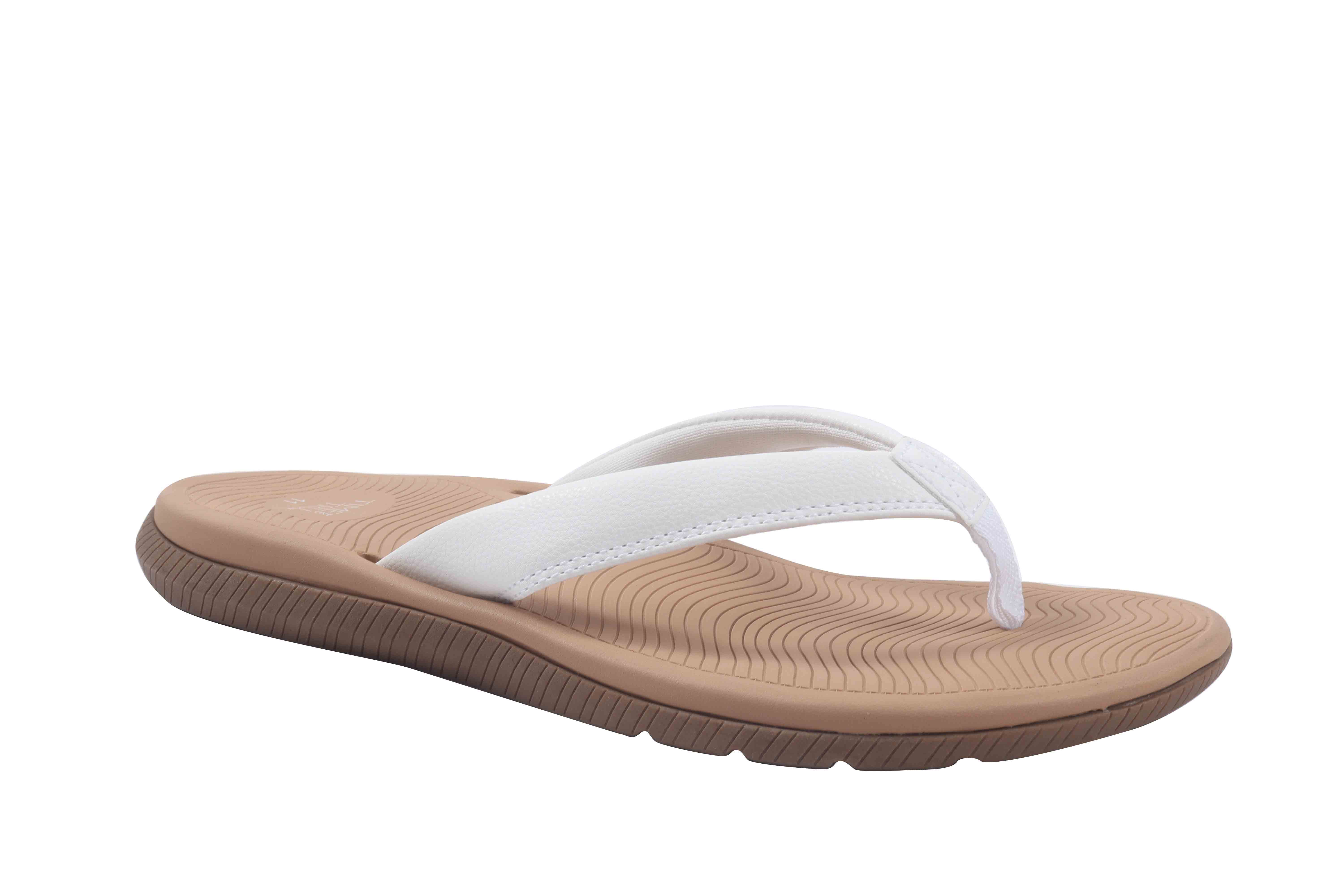 Time and Tru Women's Flip Flop Sandal, Simple Slip-On Thong Sandals ...