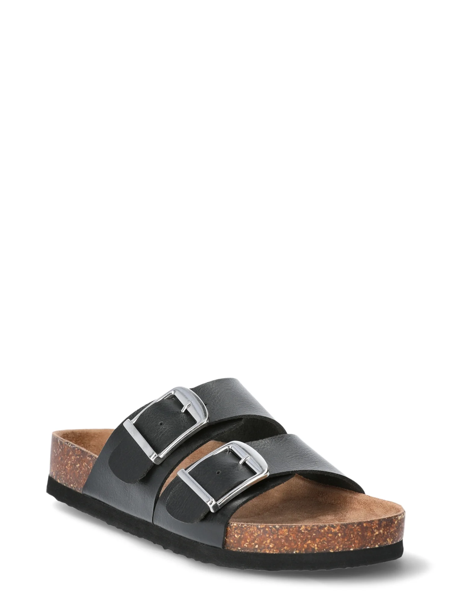 Time and Tru women's Footbed Slide Sandals - Width - Walmart.com