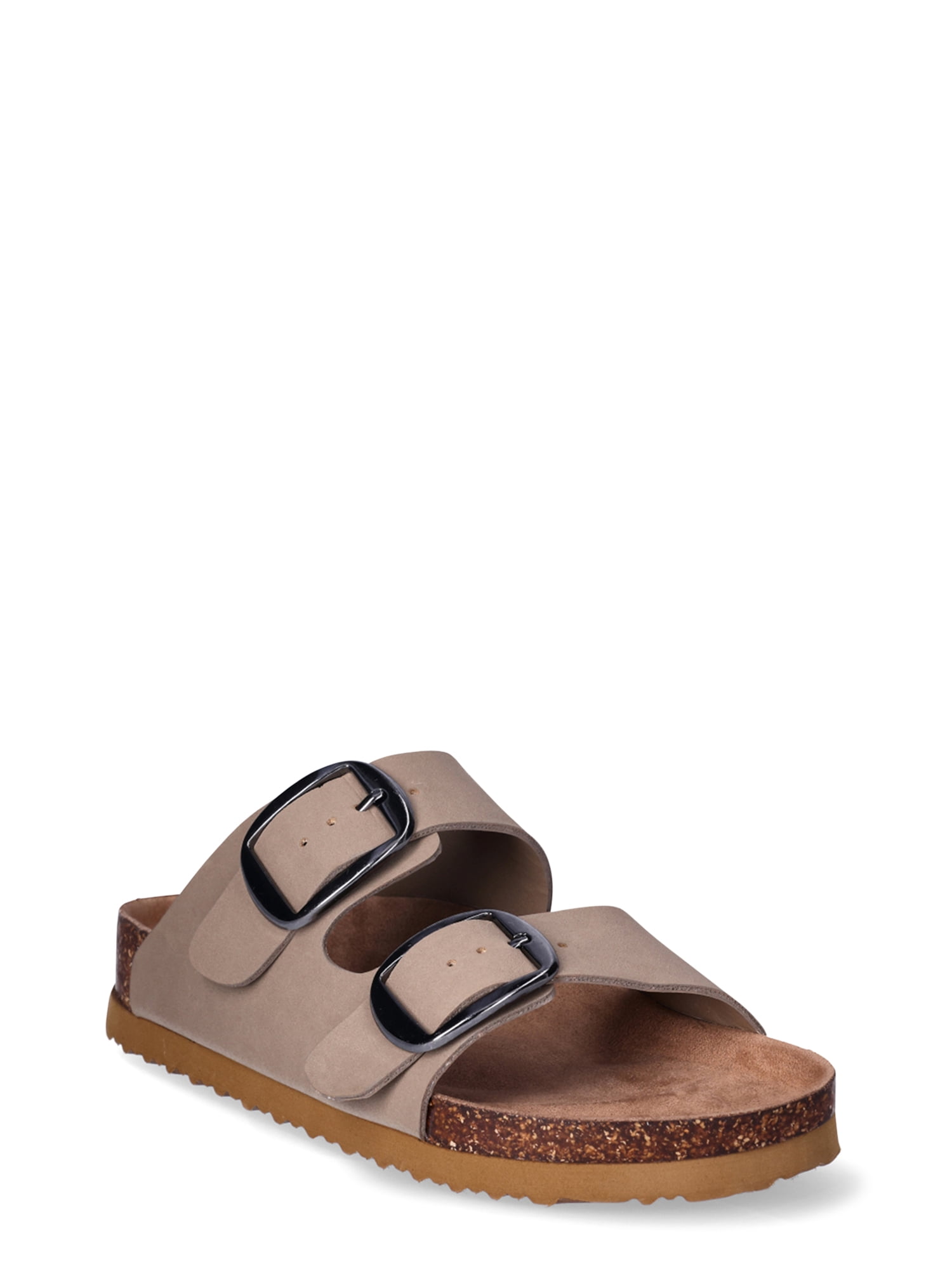 Time and Tru Women's Footbed Slide Sandals - Walmart.com