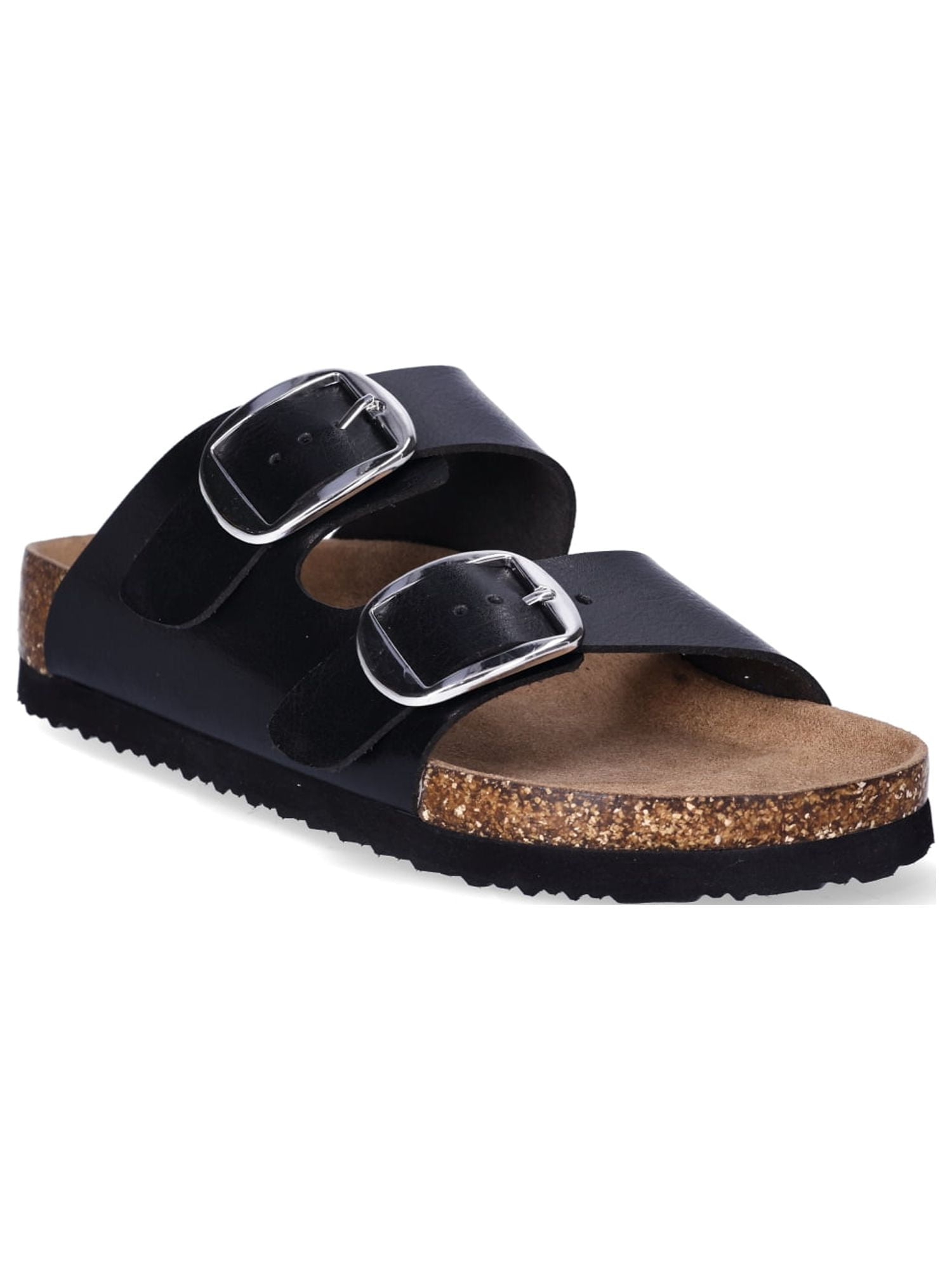Time and Tru Women’s Footbed Slide Sandals - Walmart.com