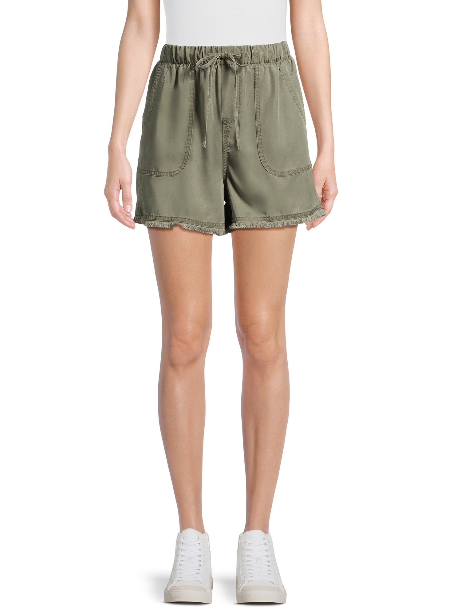 Time and Tru women's Fray Hem Shorts - Stylish - Walmart.com