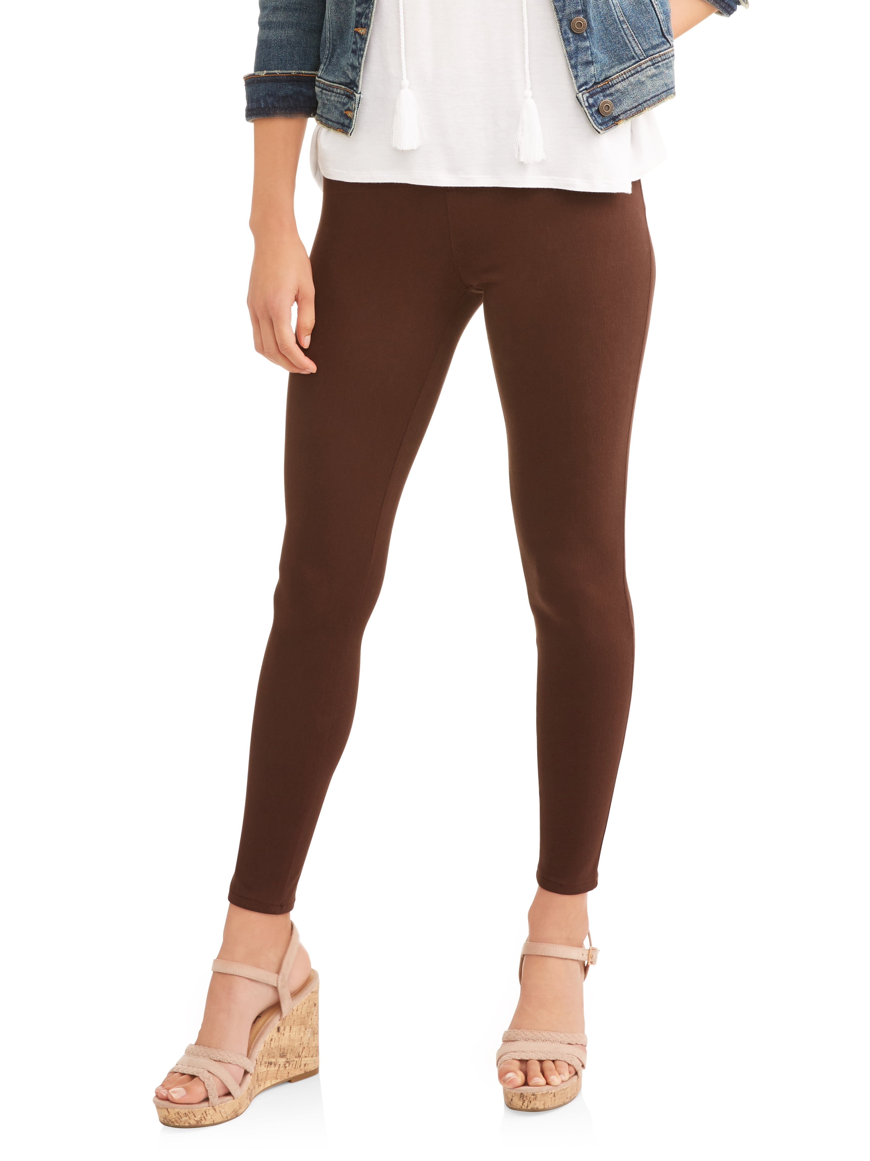 Time and Tru Women's Full Length Soft Knit Color Jeggings - Walmart.com
