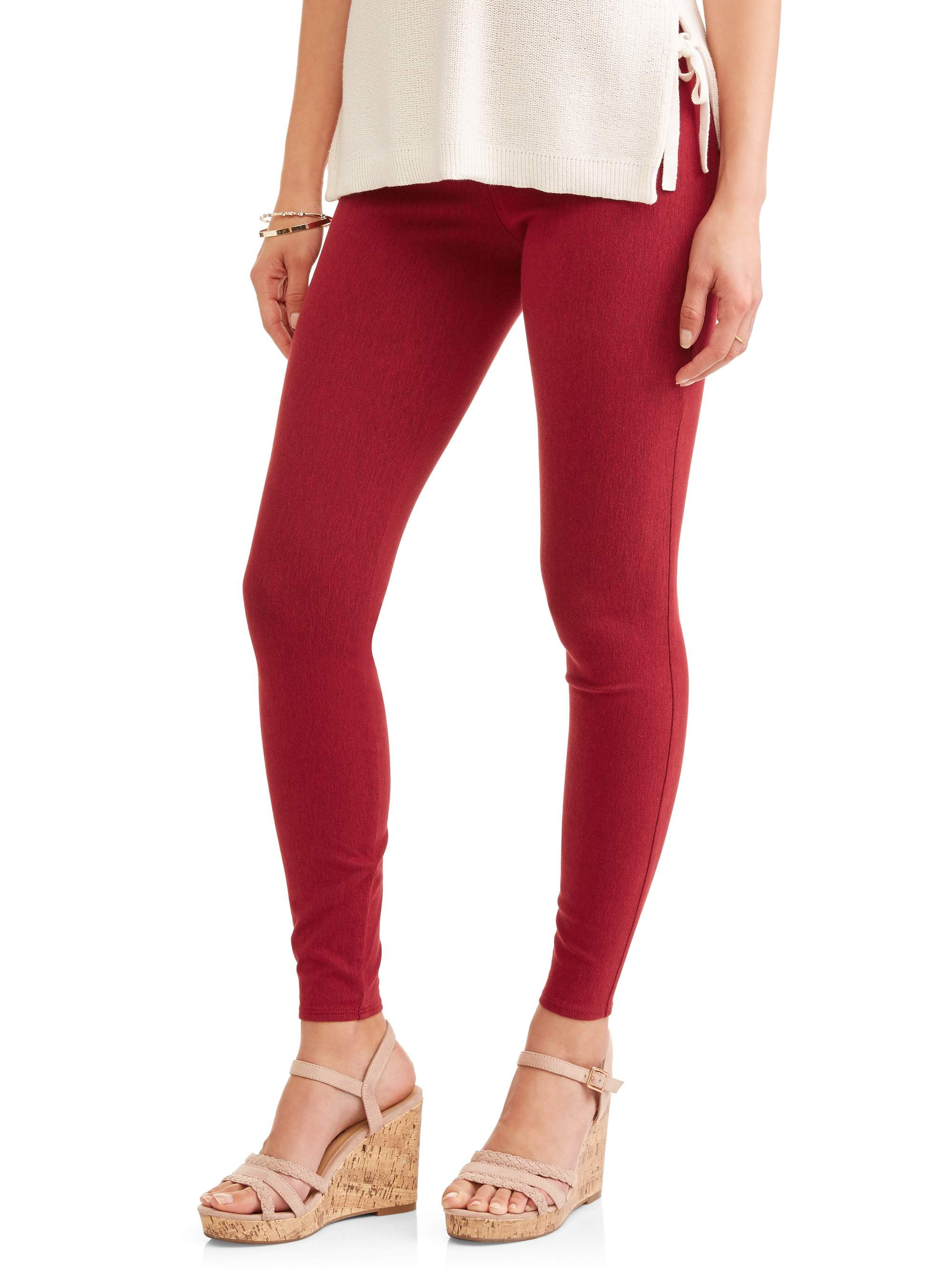 Time and Tru Women's Full Length Soft Knit Color Jeggings - Walmart.com
