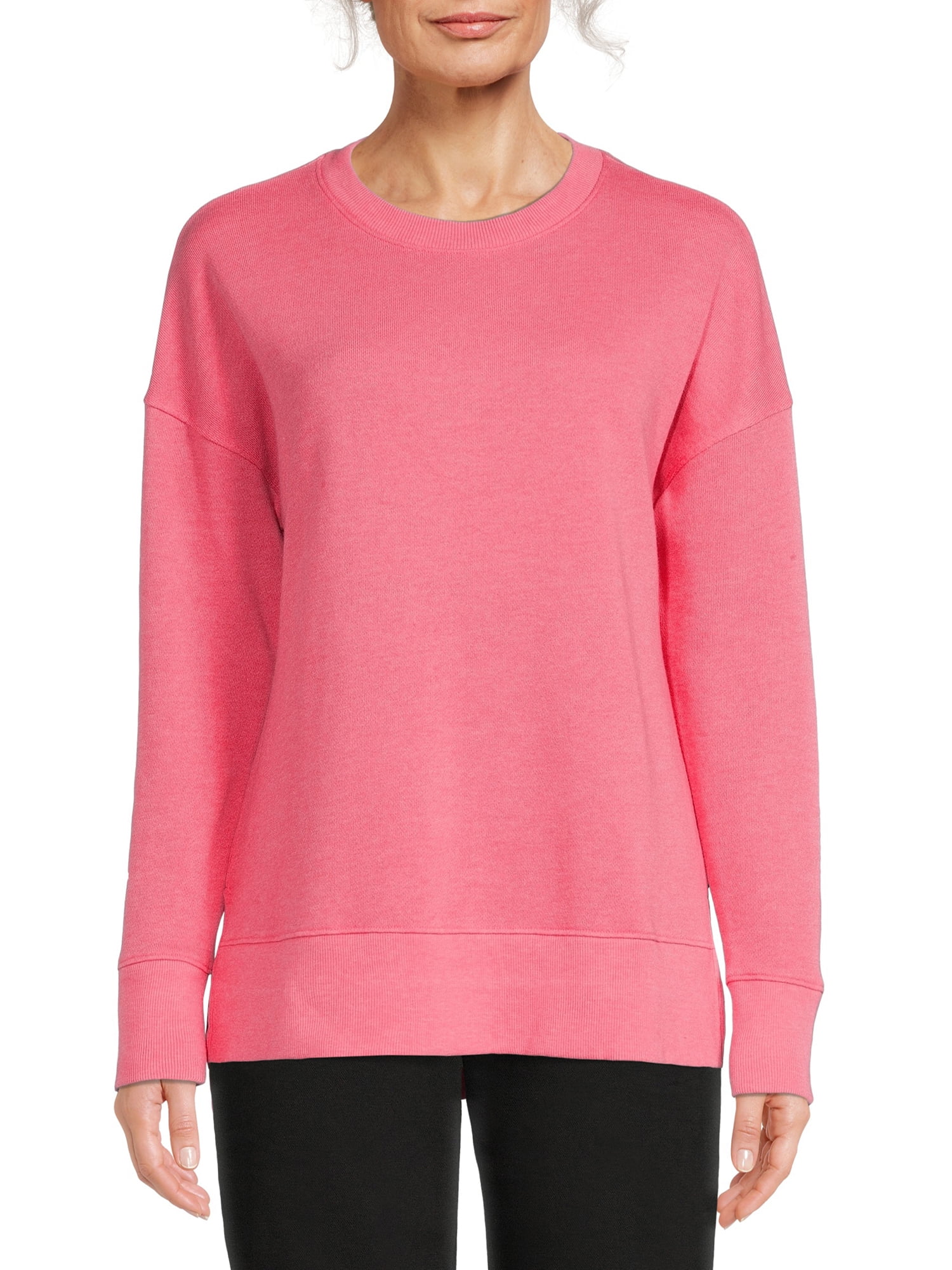 Time and Tru Women's Garment Wash Sweatshirt - Walmart.com