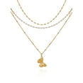 Time and Tru Women's Gold Tone 16" Layered Chain Necklace with ...