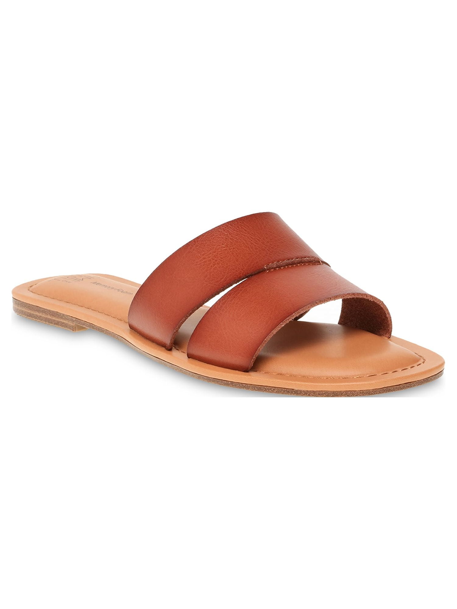 Time and Tru Women's H Band Slide Sandal Comfort Memory Foam Faux ...