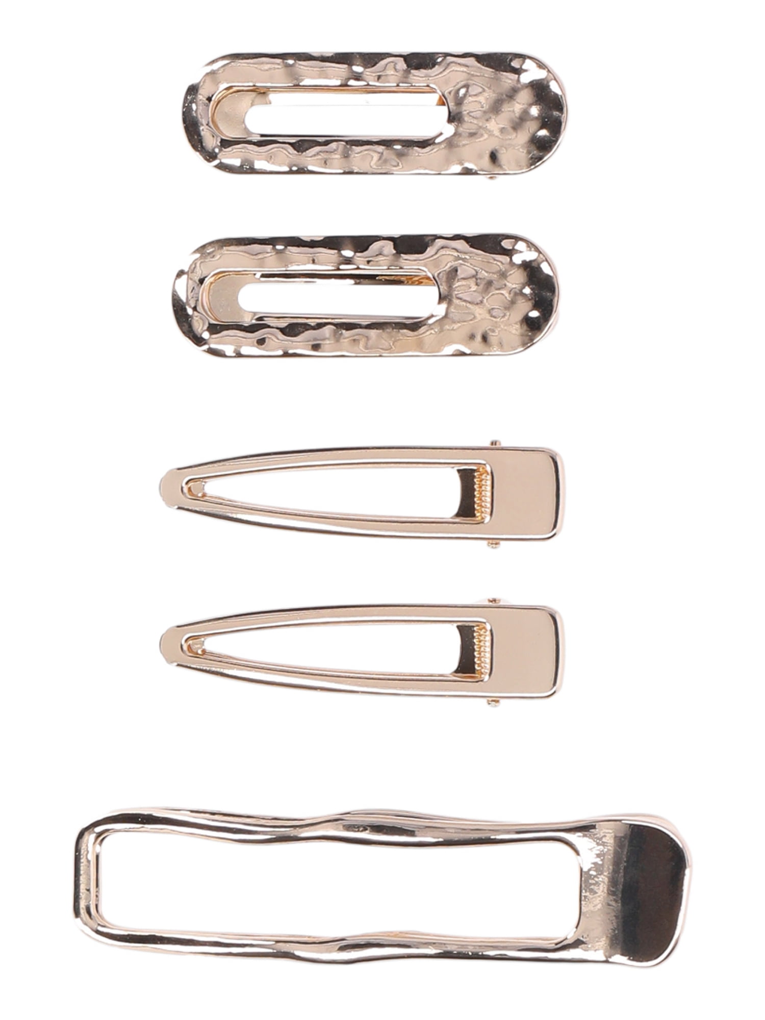 Time and Tru Women’s Hair Clip Set, 5 Pack, Gold-Tone - Walmart.com