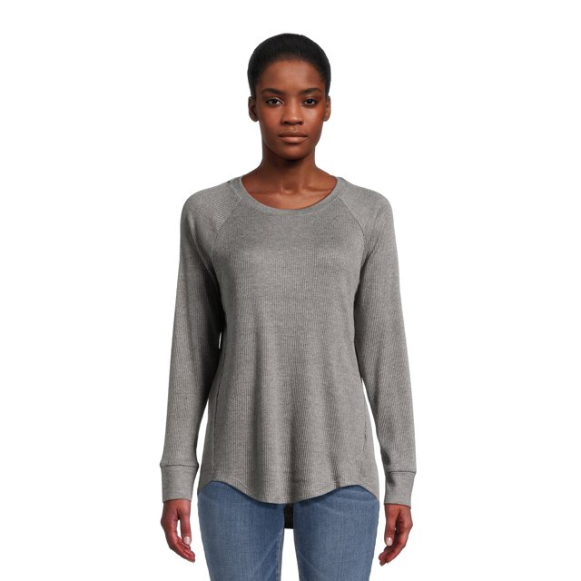 Time and Tru Women's High-Low Rib Tunic - Walmart Business Supplies