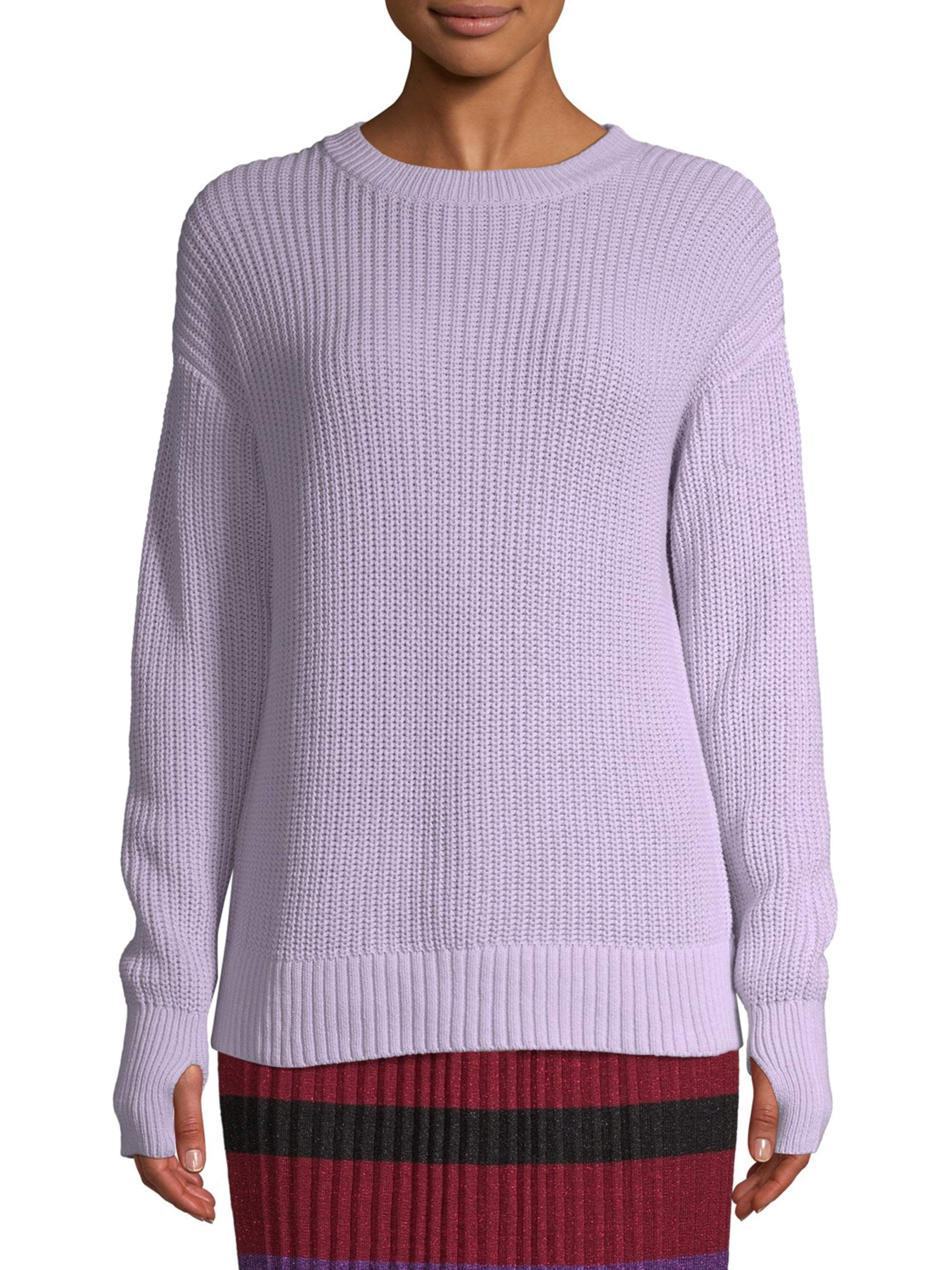 Time and Tru Women's High Low Sweater - Walmart.com