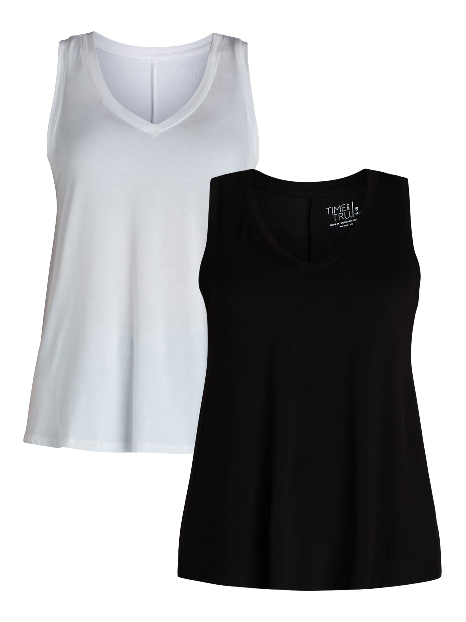 Time and Tru Women's High Low Tank Top, 2-Pack, Sizes XS-XXXL - Walmart.com
