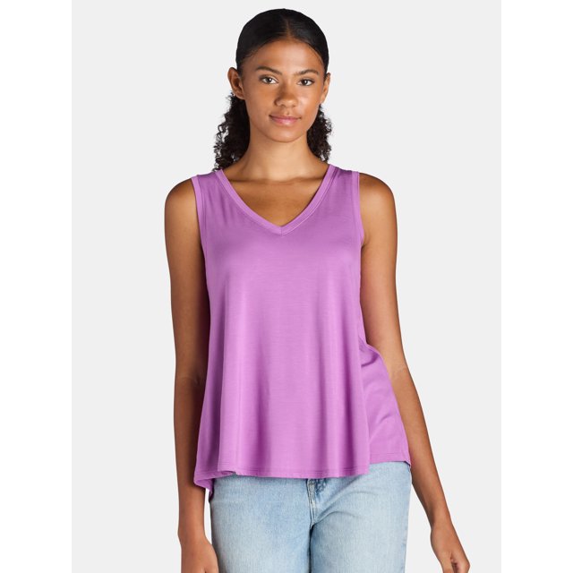 Time and Tru Women's High Low Tank Top, 2-Pack, Sizes XS-XXXL - Walmart.com