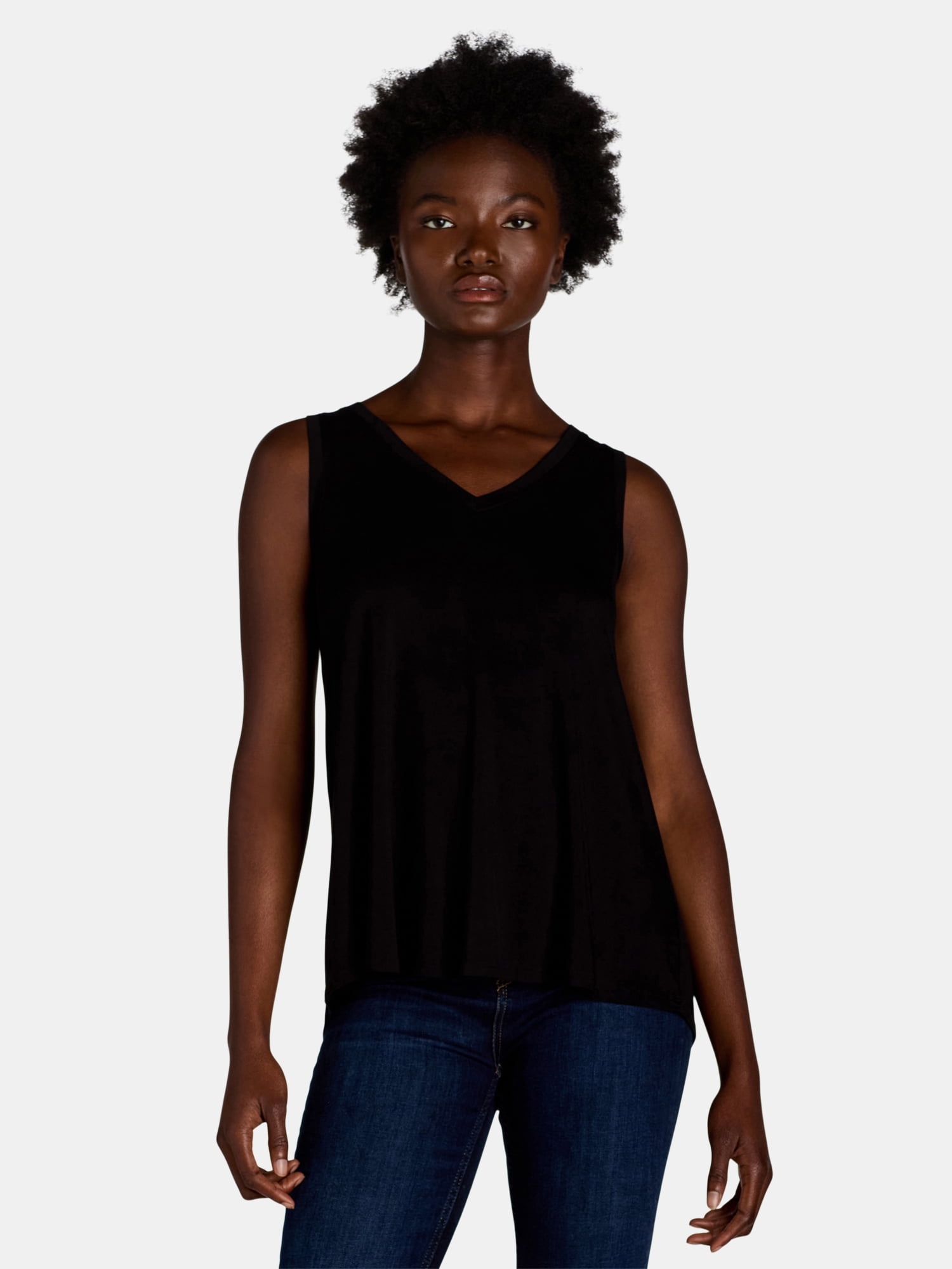 Time and Tru Women's High Low Tank Top, 2-Pack, Sizes XS-XXXL - Walmart.com