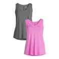 Time and Tru Women's High Low Tank Top, 2-Pack - Walmart.com