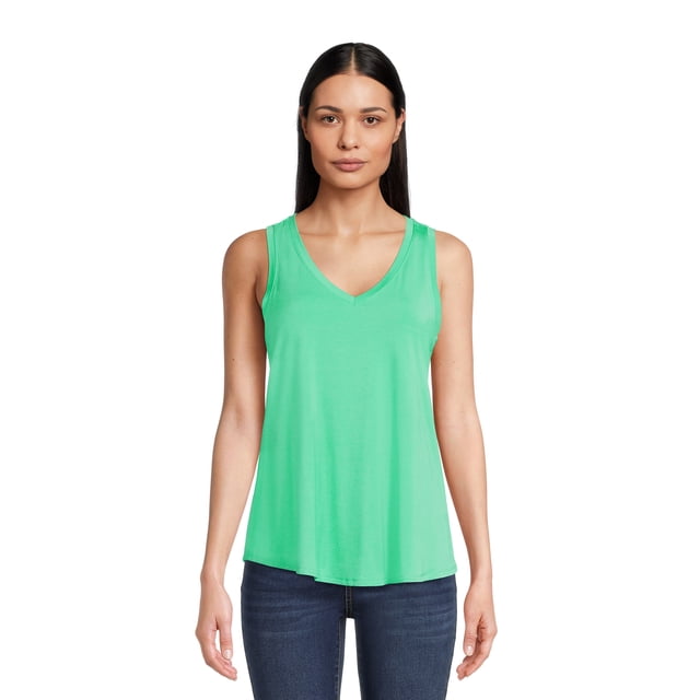 Time and Tru Women's High Low Tank Top - Walmart Business Supplies