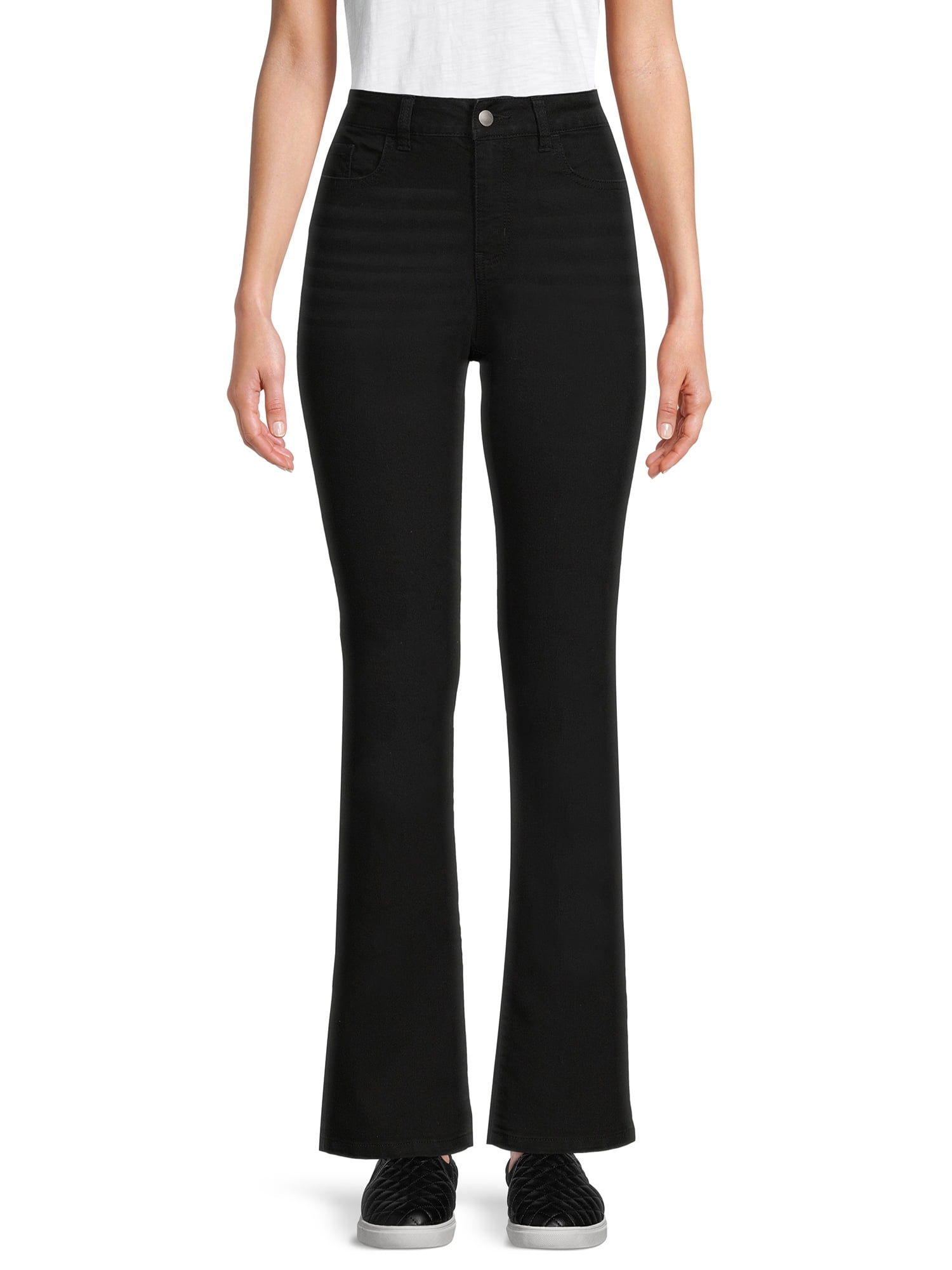 Time and Tru High Rise Bootcut Jeans - Stretch Denim - Walmart.com