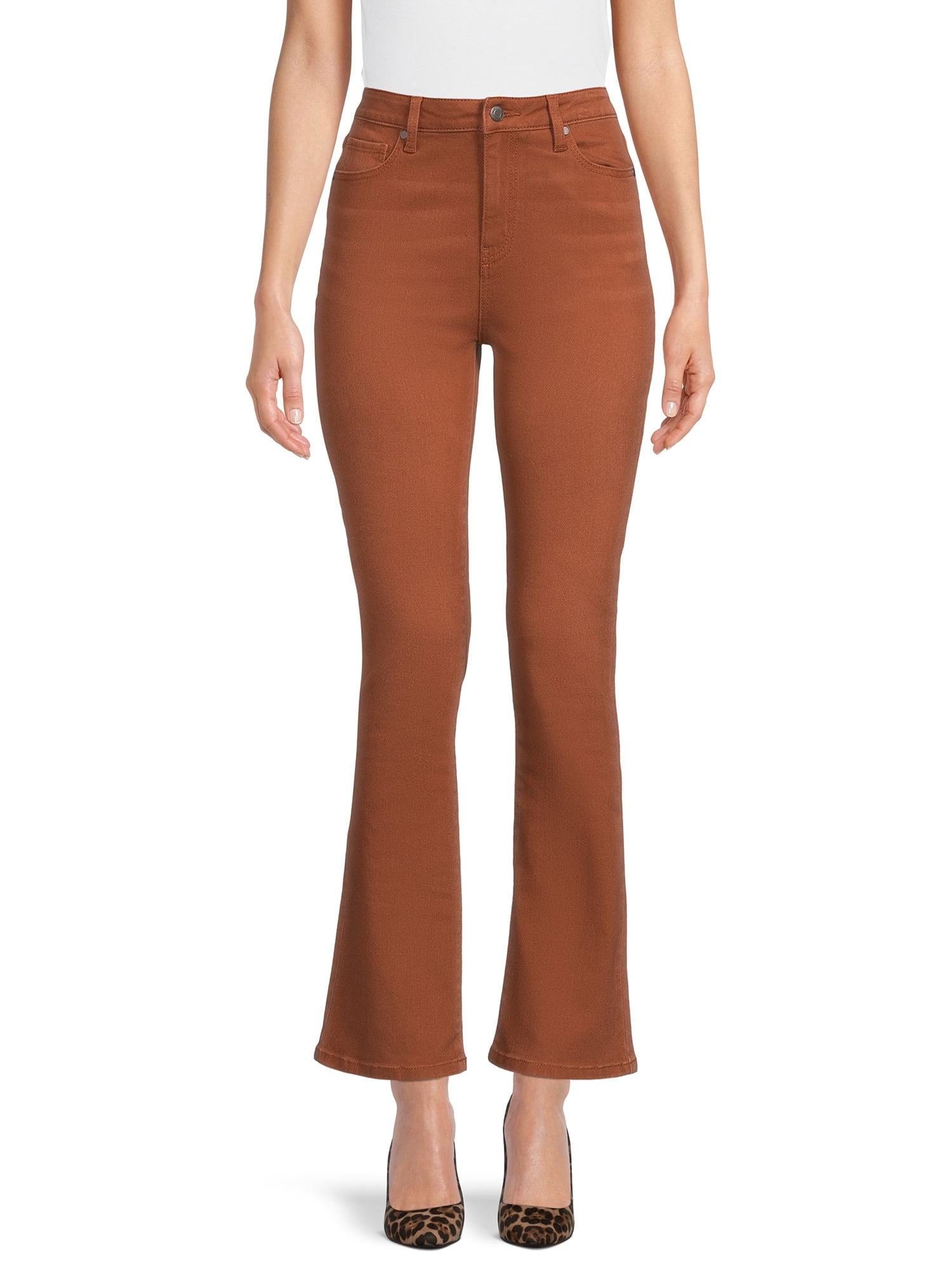 Time and Tru Women's High Rise Bootcut Jeans - Walmart.com