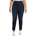 Time and Tru Women's High Rise Curvy Skinny Jeans, 27" and 29" Inseams ...