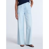 Time and Tru Women's High Rise Draped Utility Jeans, 30" Inseam, Sizes ...