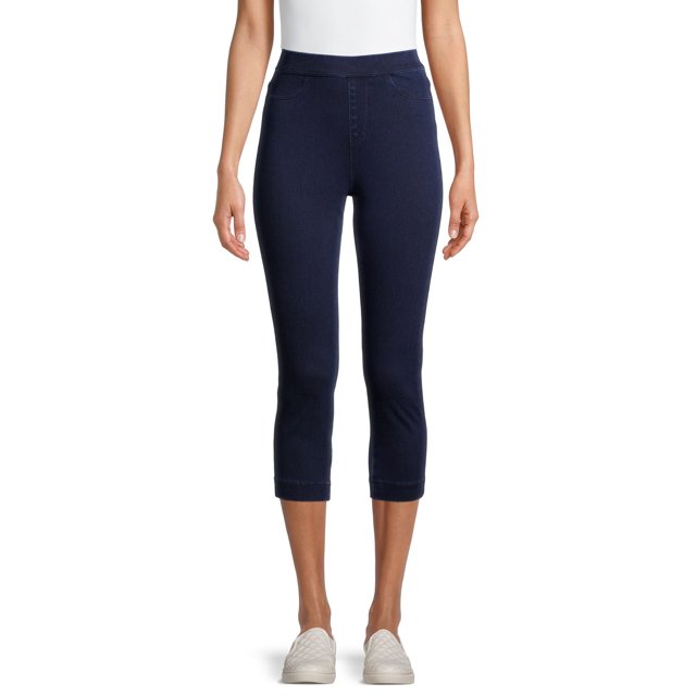 Time and Tru Women's High Rise Jegging Capris - Walmart Business Supplies