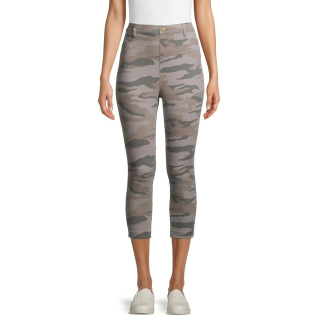 Time and Tru Women's High Rise Jegging Capris - Walmart.com