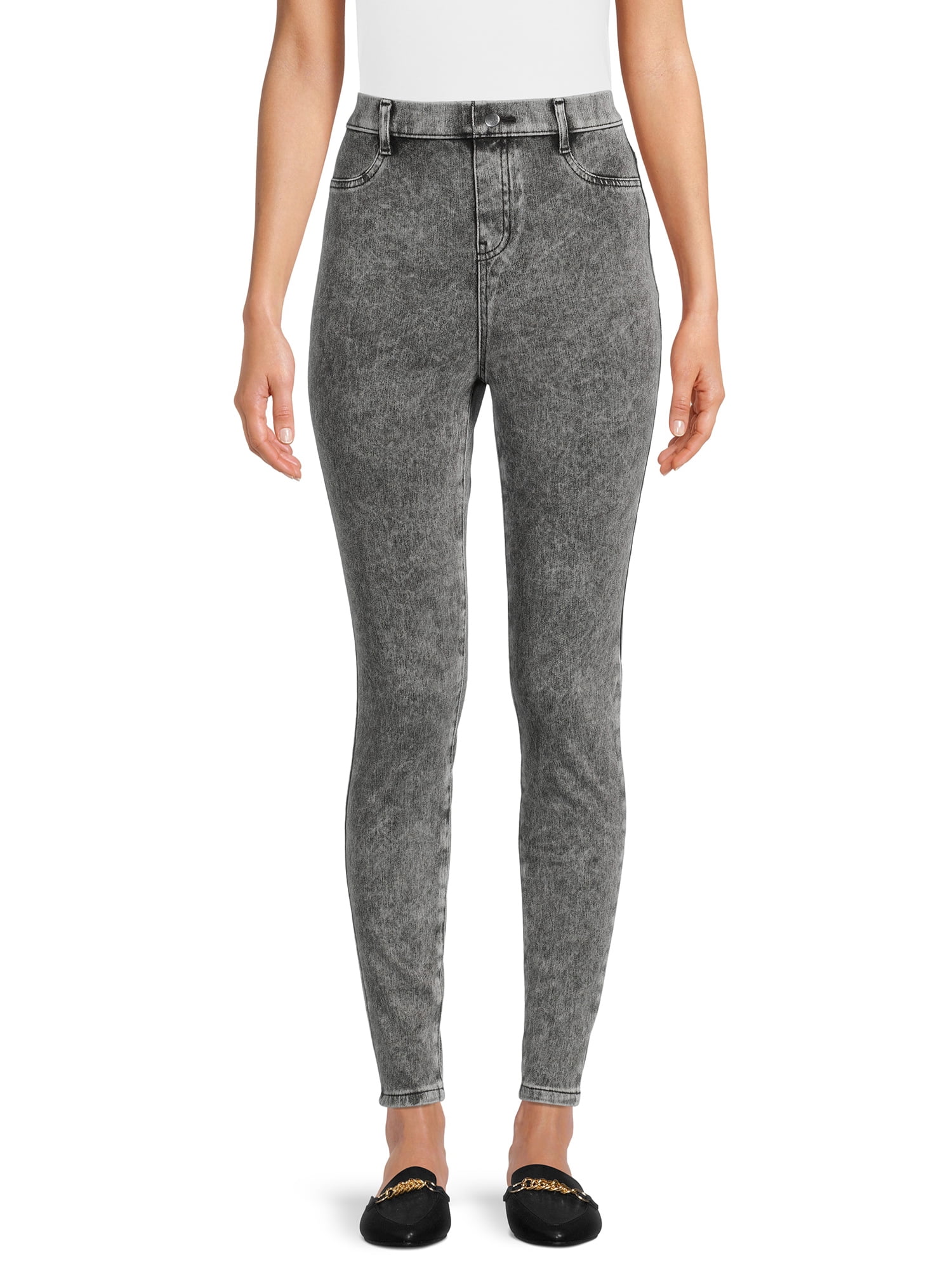 Time and Tru High Rise Jeggings - High-Waisted - Walmart.com