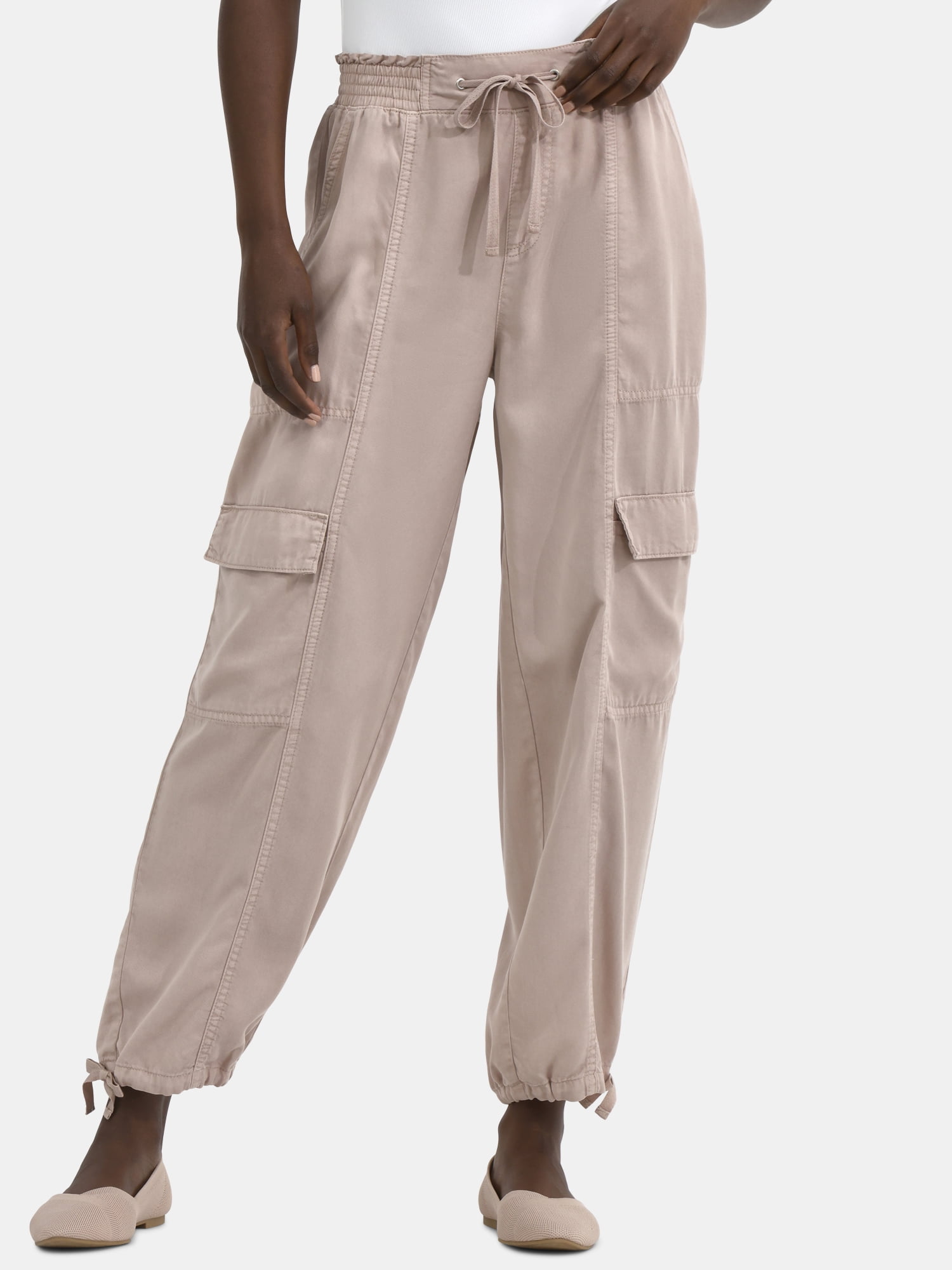 Time and Tru Women's High Rise Jogger Pants, 28" Inseam, Sizes XS-XXXL ...