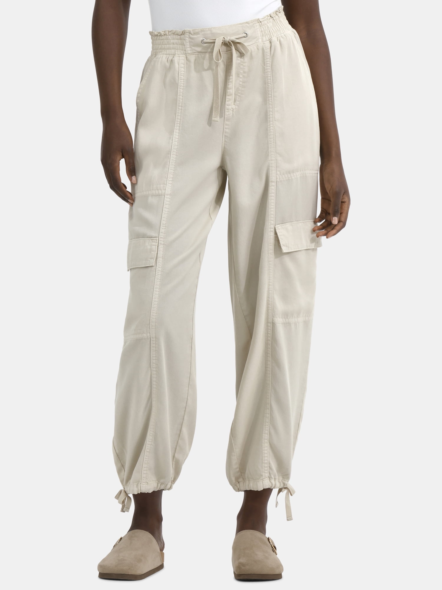 Time and Tru Women's High Rise Jogger Pants, 28" Inseam, Sizes XS-XXXL ...