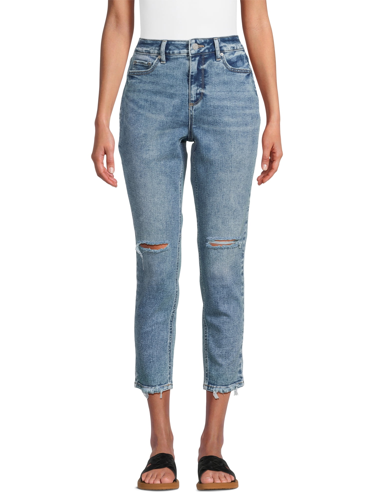 Time And Tru Womens High Rise Mom Jeans 27” Inseam Sizes 2 20