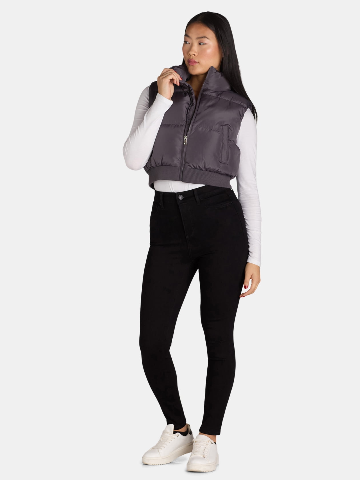 Time and Tru Women's High Rise Skinny Jeans, 27", 29” Inseams, Sizes 2 ...