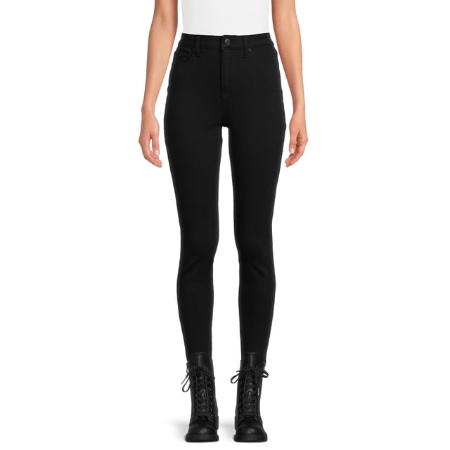 Time and Tru Women's High Rise Skinny Jeans, Available in 27", 29 ...
