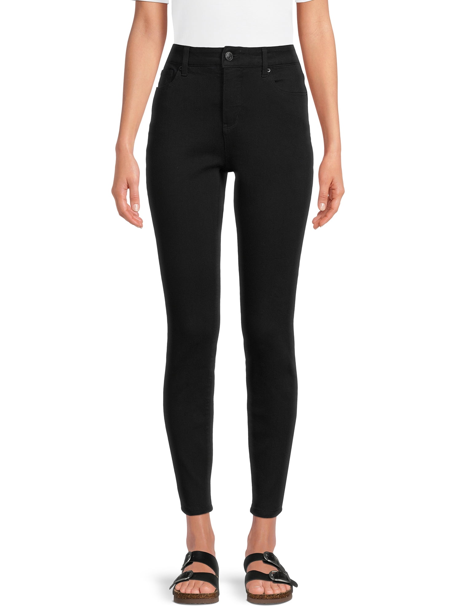 Time and Tru Women's High Rise Skinny Jeans, Available in 27", 29 ...