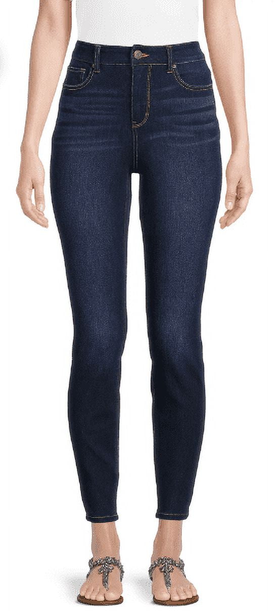Time and Tru Women's High Rise Skinny Jeans, Available in 27", 29 ...