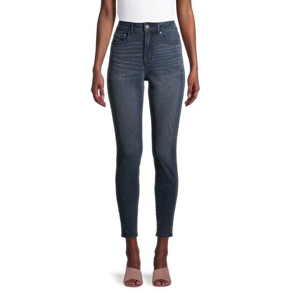 Time and Tru Women's High Rise Skinny Jeans - Walmart.com