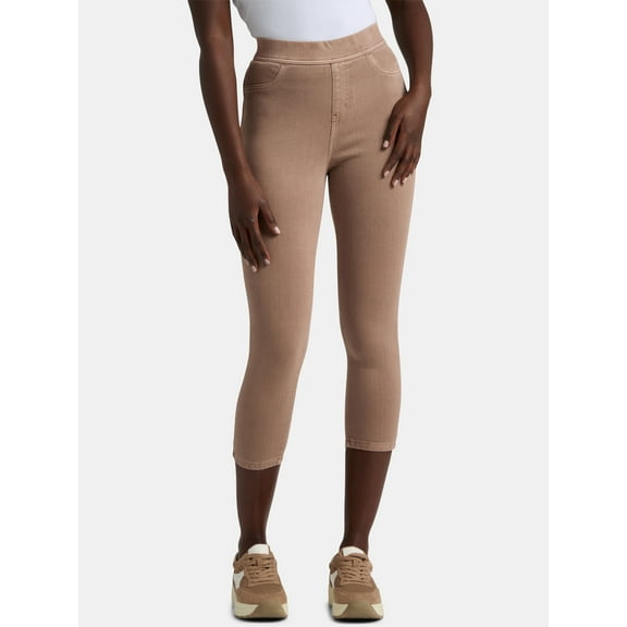 Time and Tru Women's Capri Leggings, XS-XXXL - Walmart.com