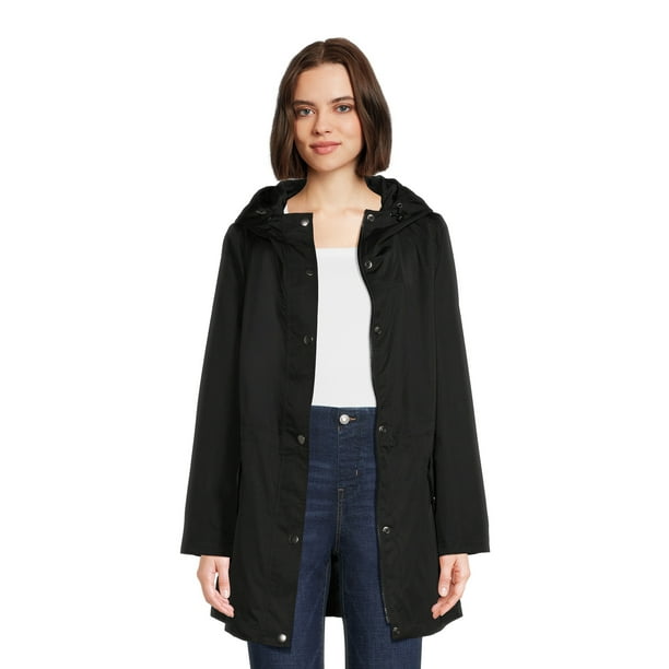 Time and Tru Women's Lightweight Anorak Jacket with Hood, Sizes XS-3X ...