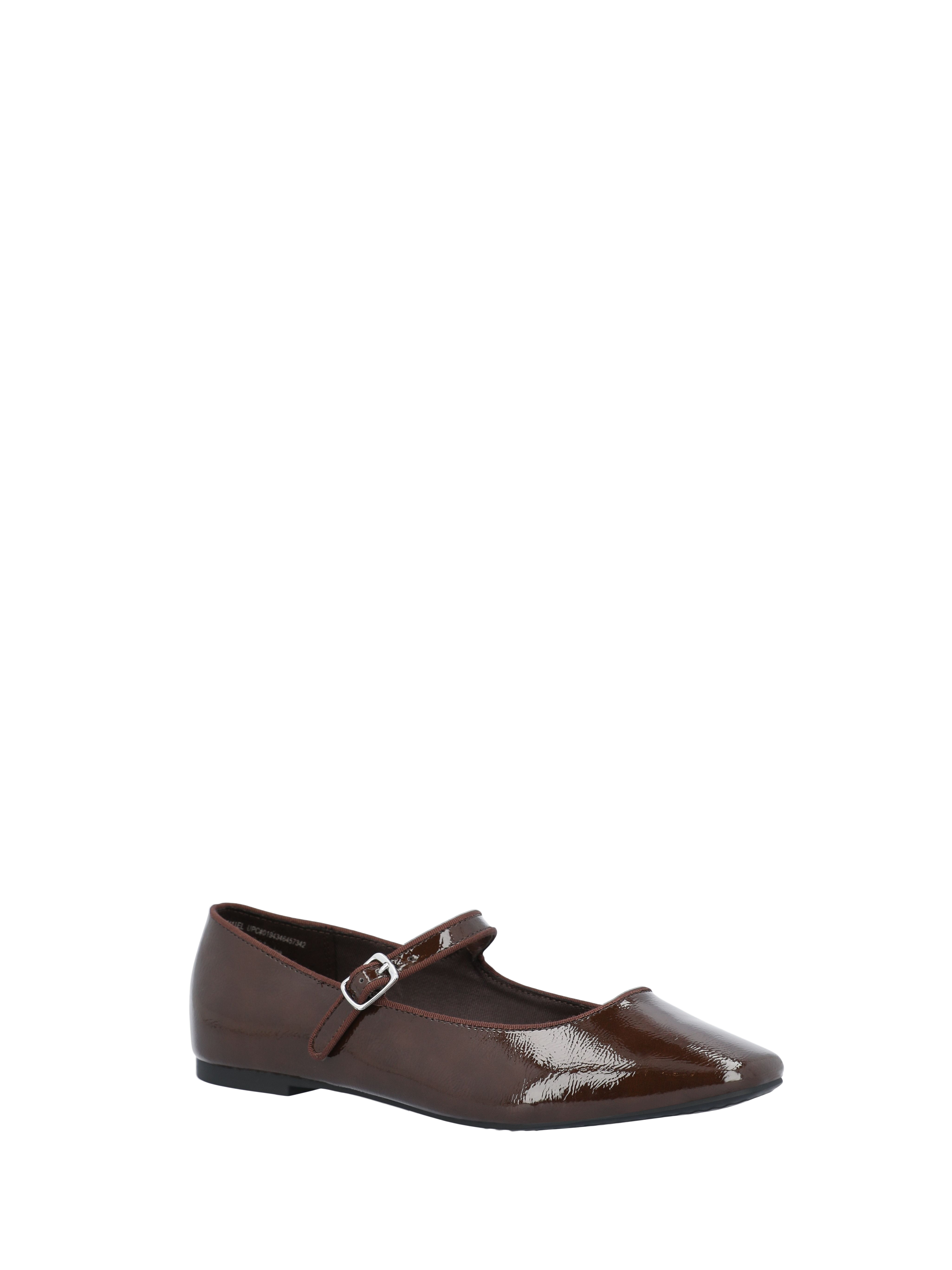 Time and Tru Women's Faux Leather Mary Jane Flats - Walmart.com