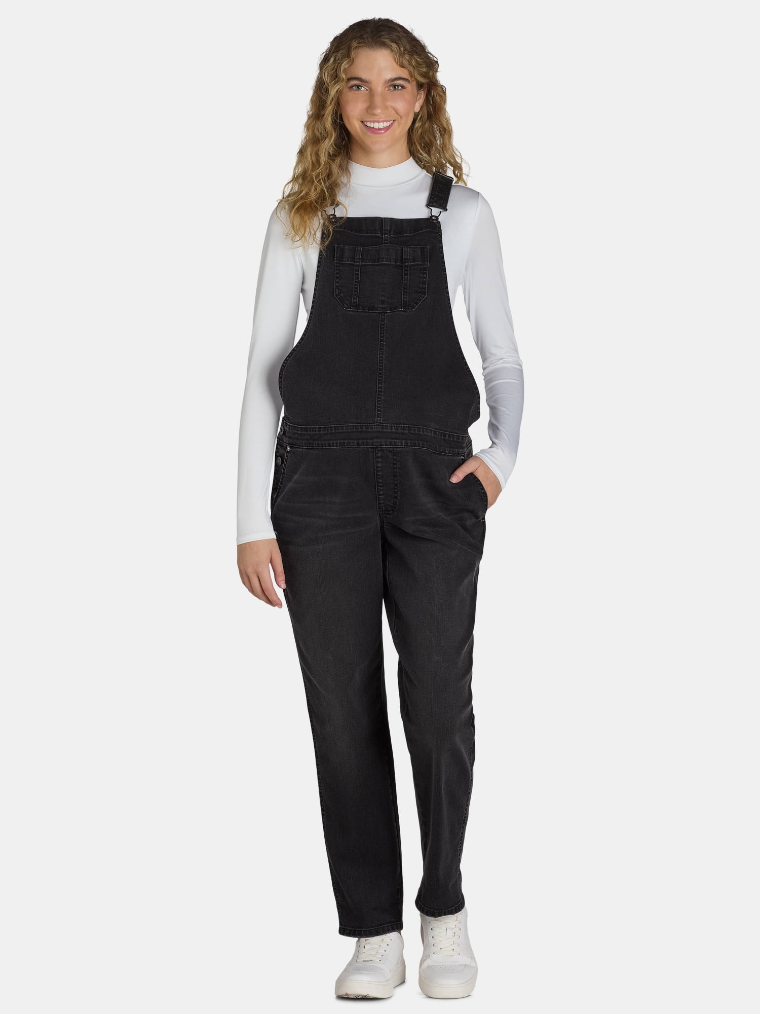 Time and Tru Maternity Boyfriend Overalls - Walmart.com