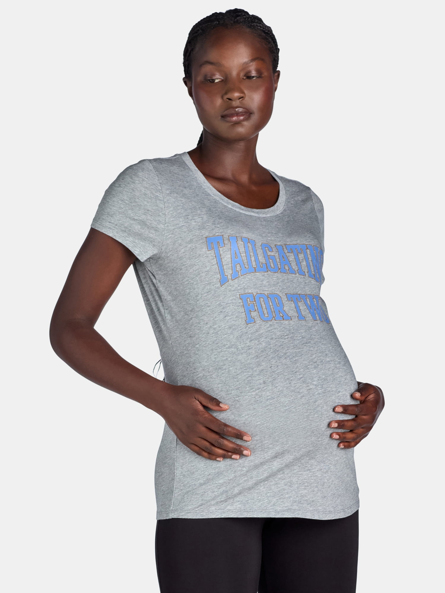 Time and Tru Women's Maternity Graphic Print Tee Sizes S-XXL Soft ...