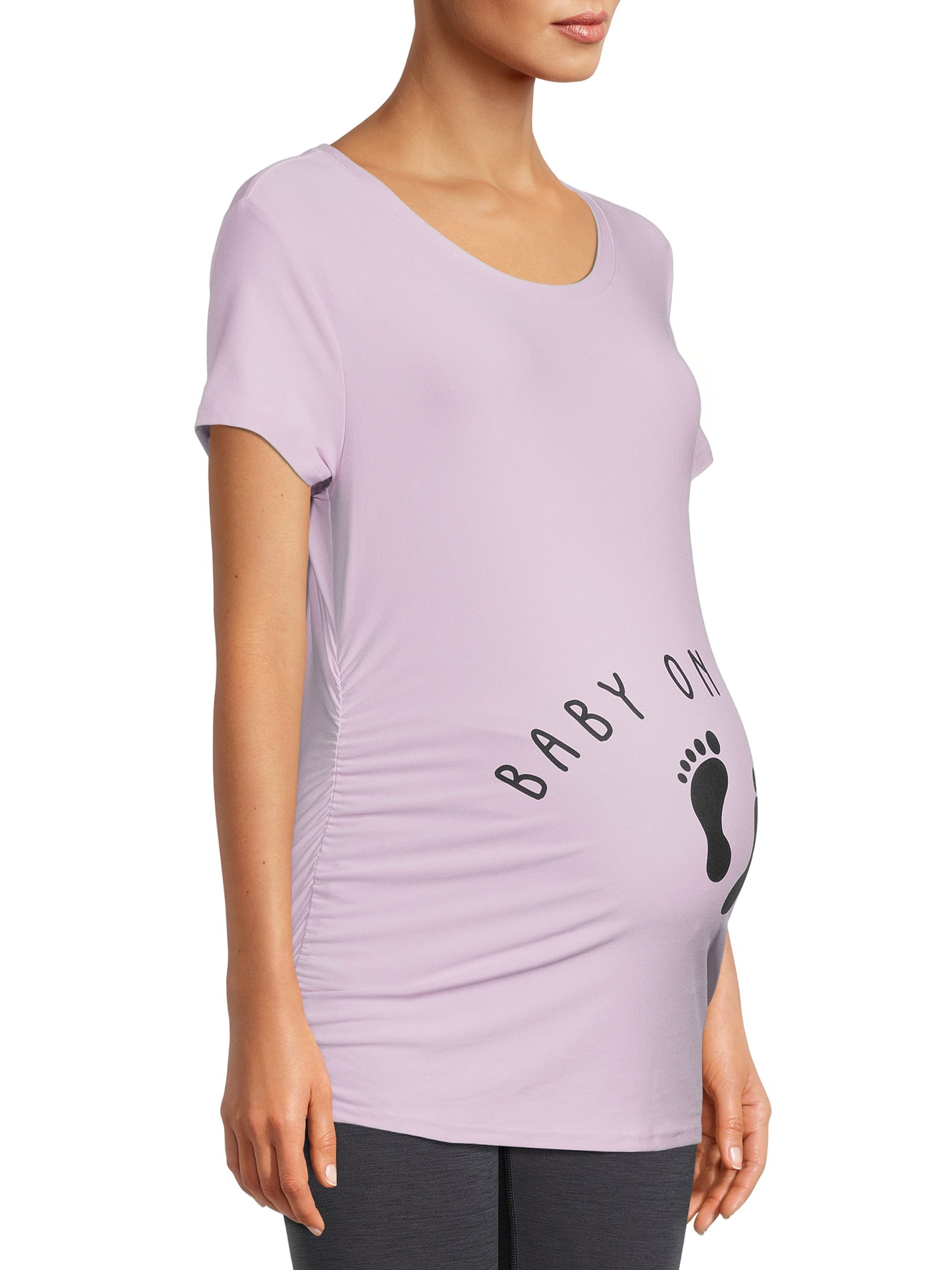 Time and Tru Women's Maternity Graphic T-Shirt - Walmart.com