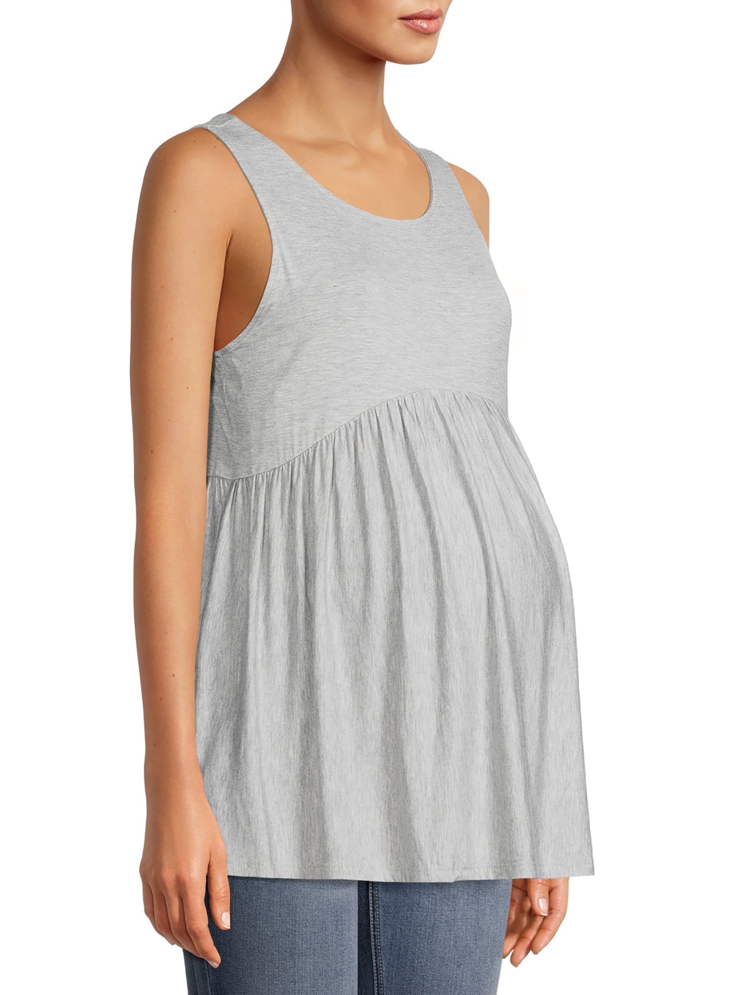 Time and Tru Women's Maternity Peplum Tank - Walmart.com