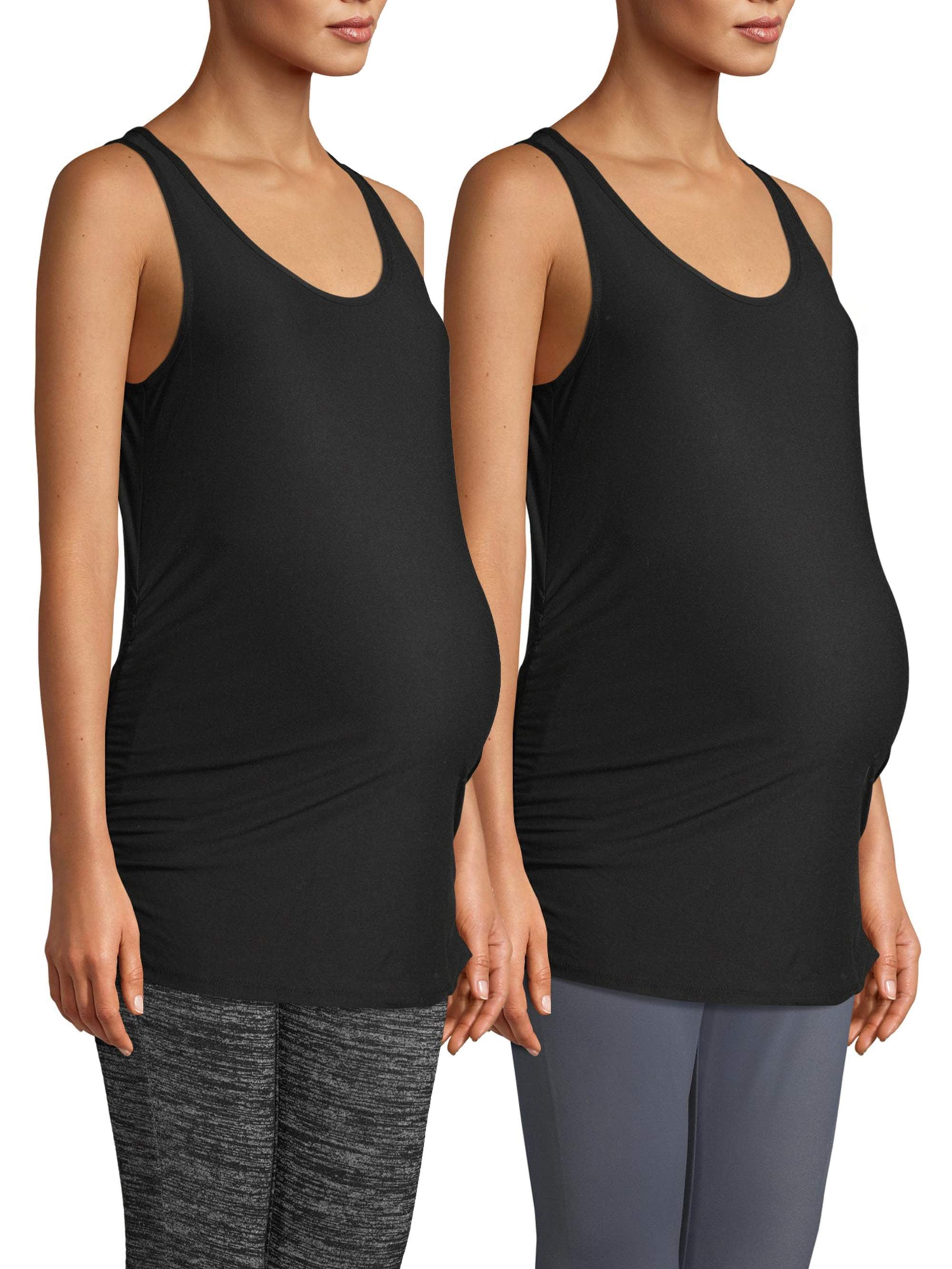 Time and Tru Women's Maternity Tank Tops, 2-Pack - Walmart.com